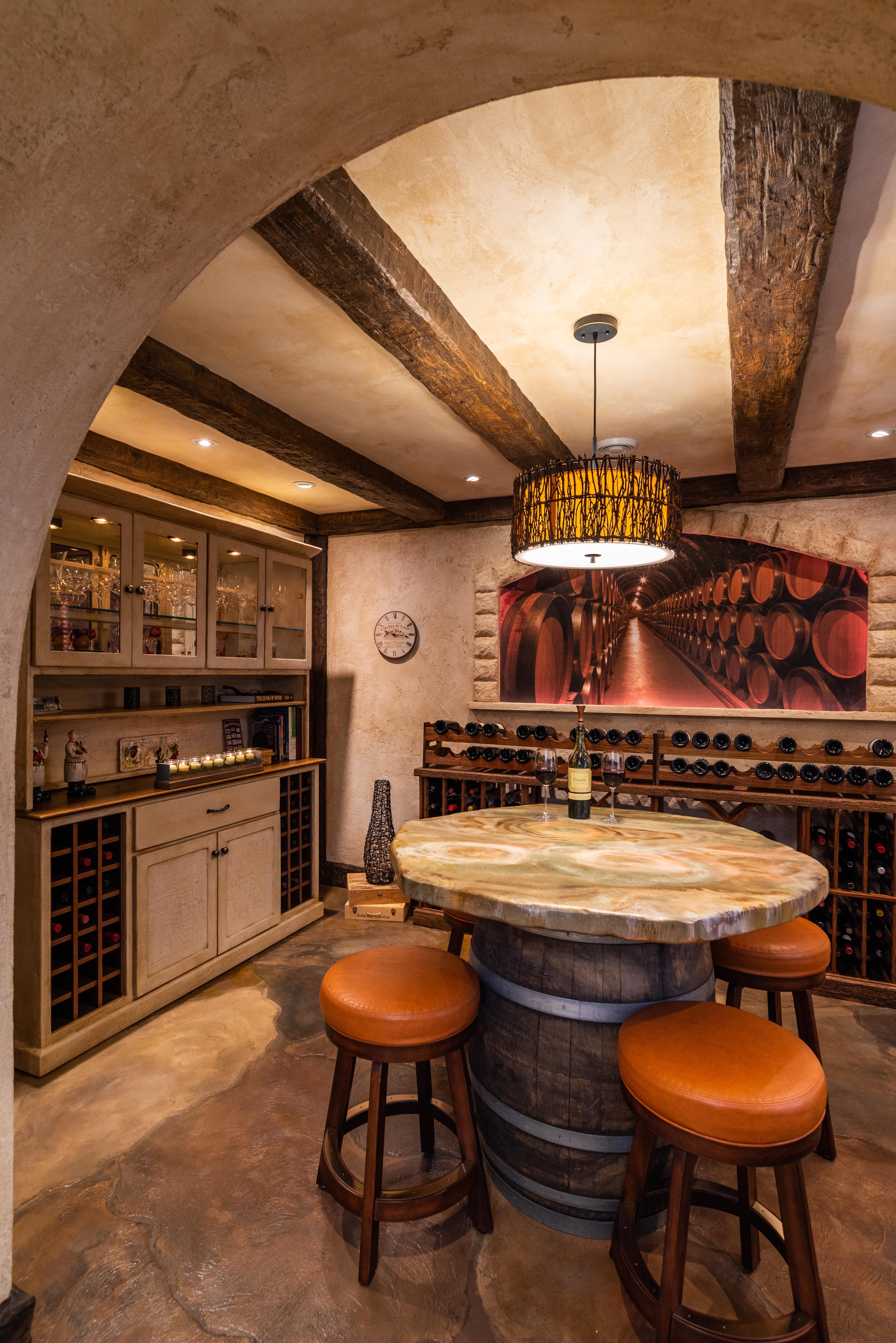 Italian Wine Room | Granicrete Minnesota