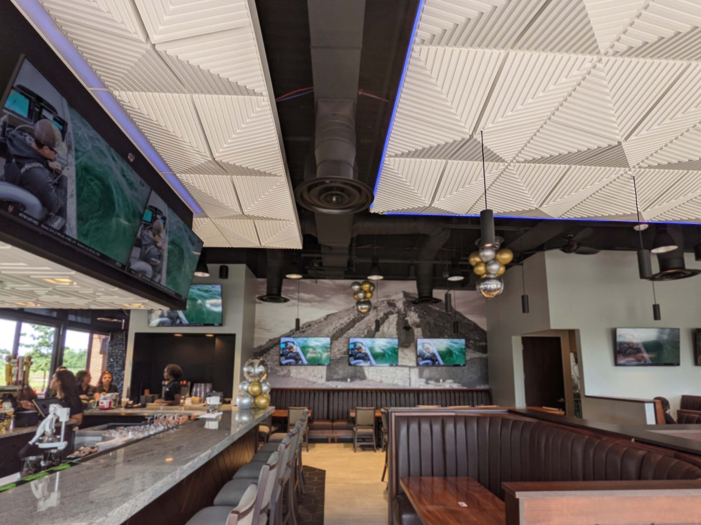 Grooved Quarter Pyramid Ceiling Tile | Above View Inc.
