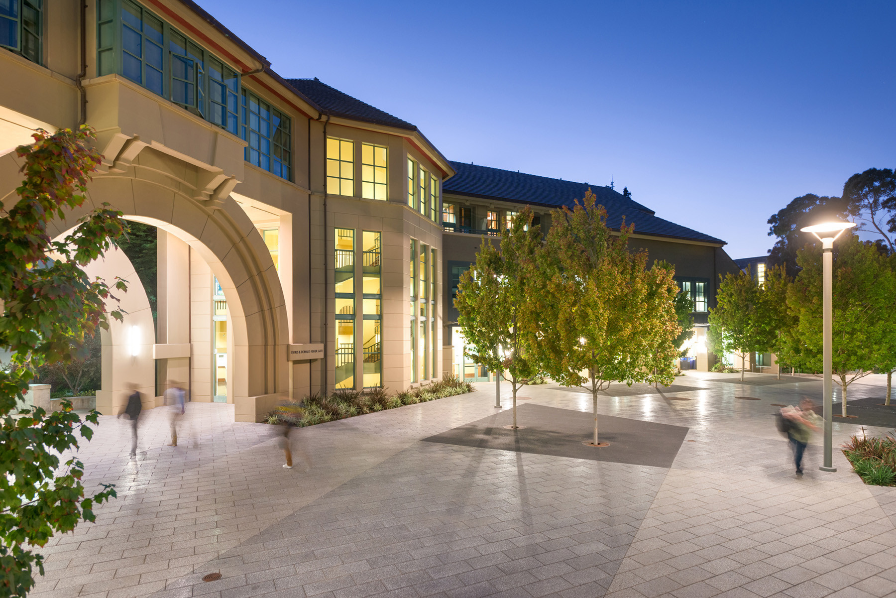 Haas University courtyard Landscape design | GLS Landscape Architecture