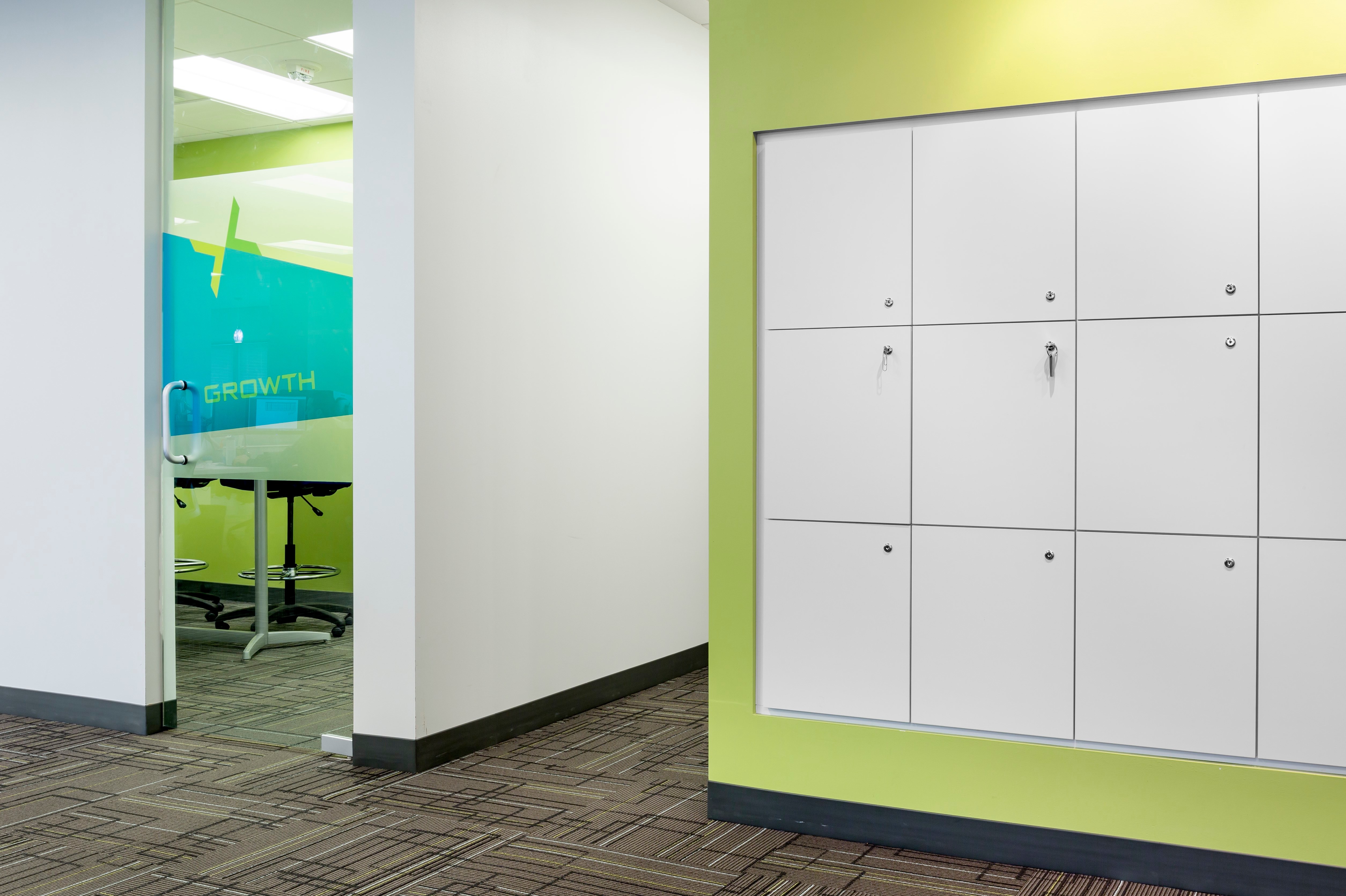 HCM Architects Faithful Gould Office Space Design Lockers | HCM Architects