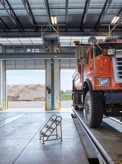 HCM Architects Wright County Highway Department Service Bay Truck Lift ...