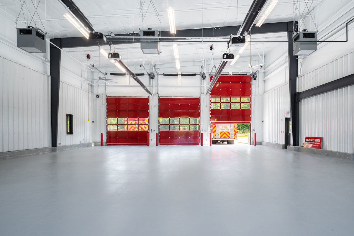 HE Williams 80 Redings Fire Department Garage Bay | H.E. Williams, Inc.