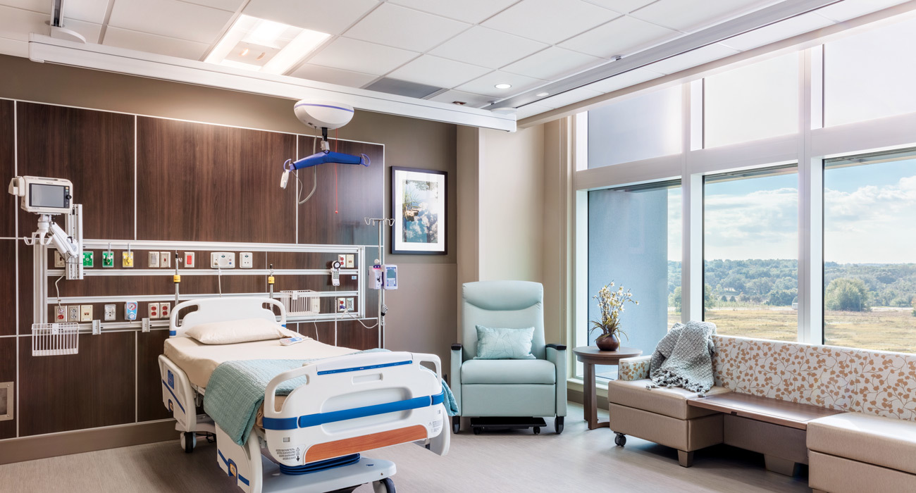 HE Williams AMD Apopka Florida Hospital Patient Room | H.E. Williams, Inc.