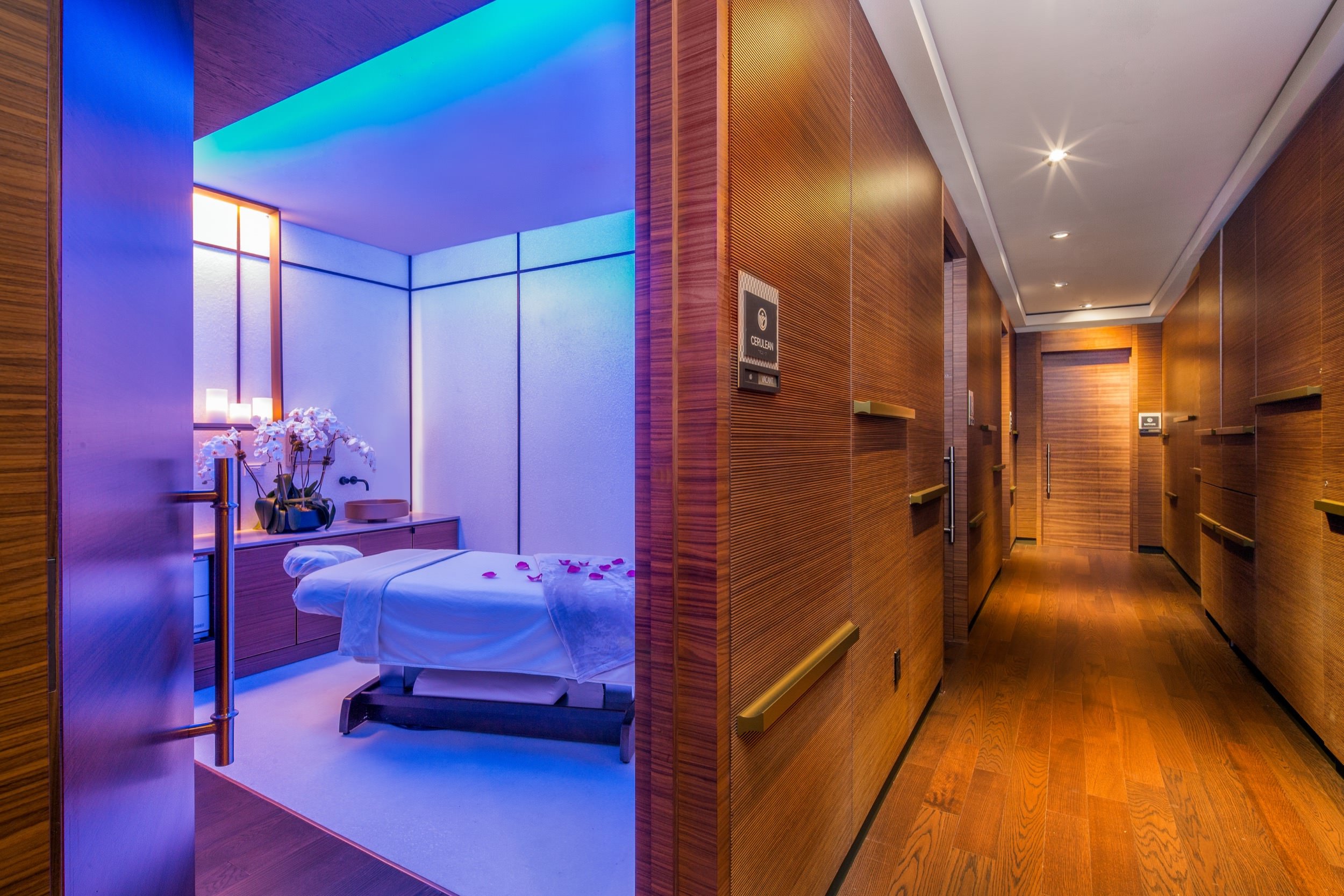 Hill West Architects Sky Gallery Lifetime Full Service Spa interior ...