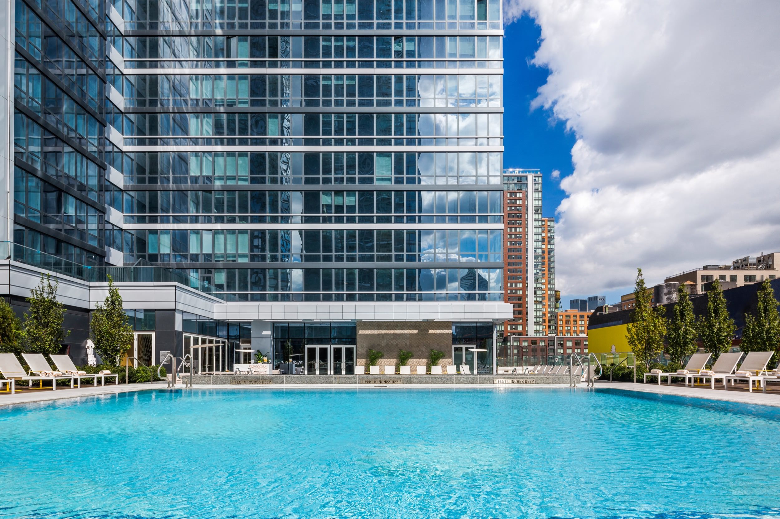 Hill West Architects Sky Outdoor Pool Apartment building design | Hill ...