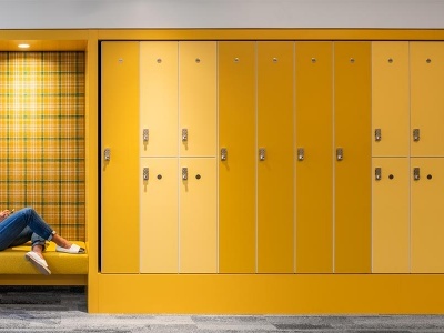 Hollman Inc Locker Room Design Capital One Office | Hollman, Inc.