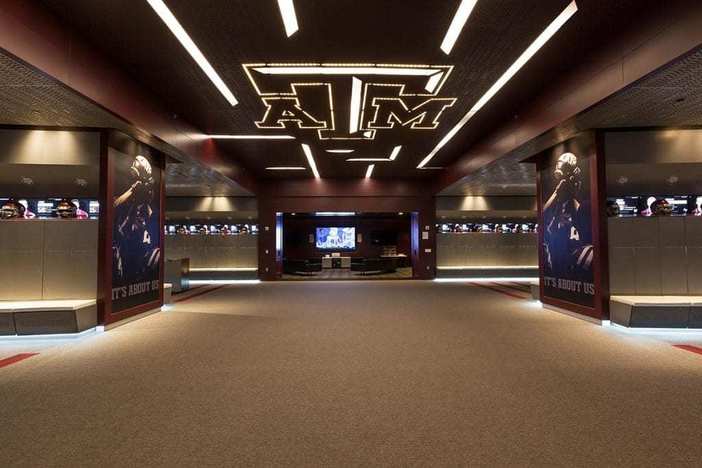 Texas A&M Football Locker Room | Hollman, Inc.
