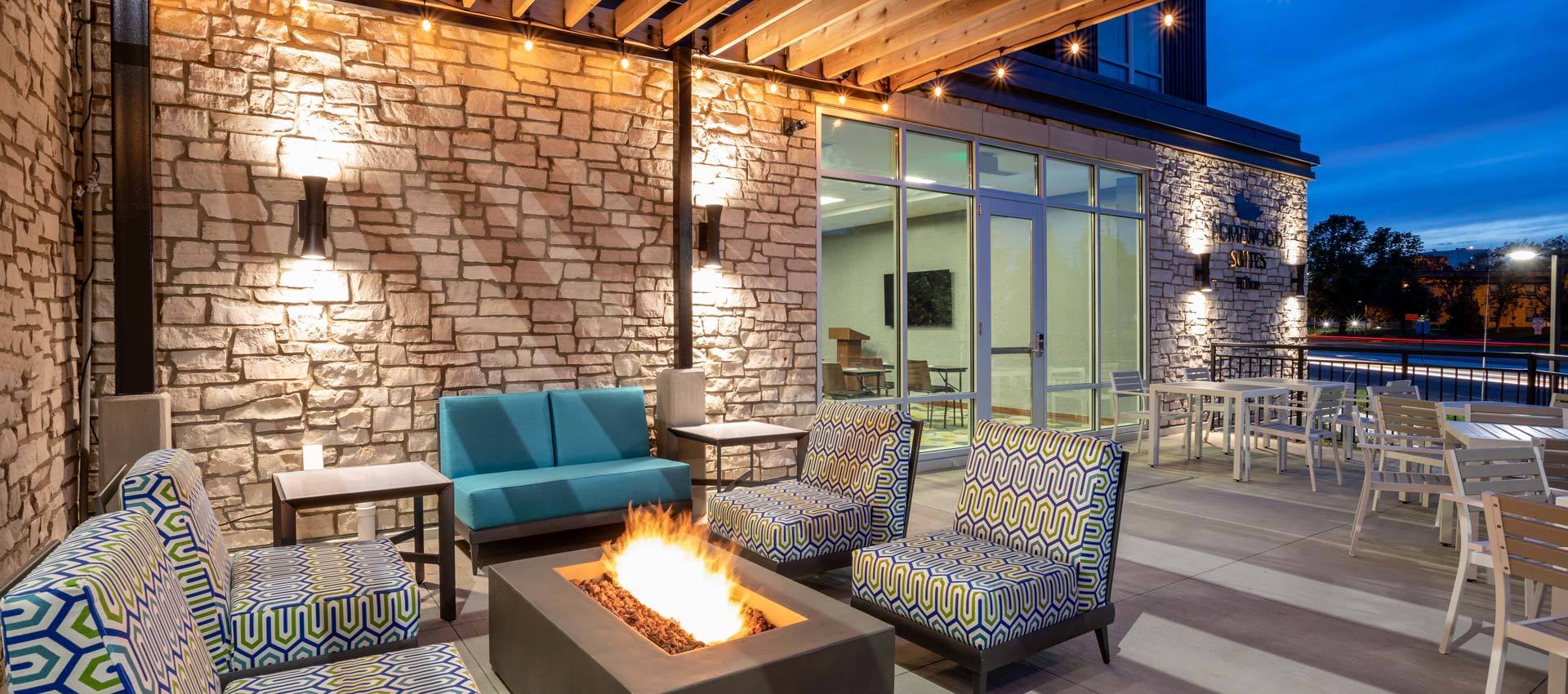 Homewood Suites Hospitality commercial Design patio | Nelson-Rudie ...