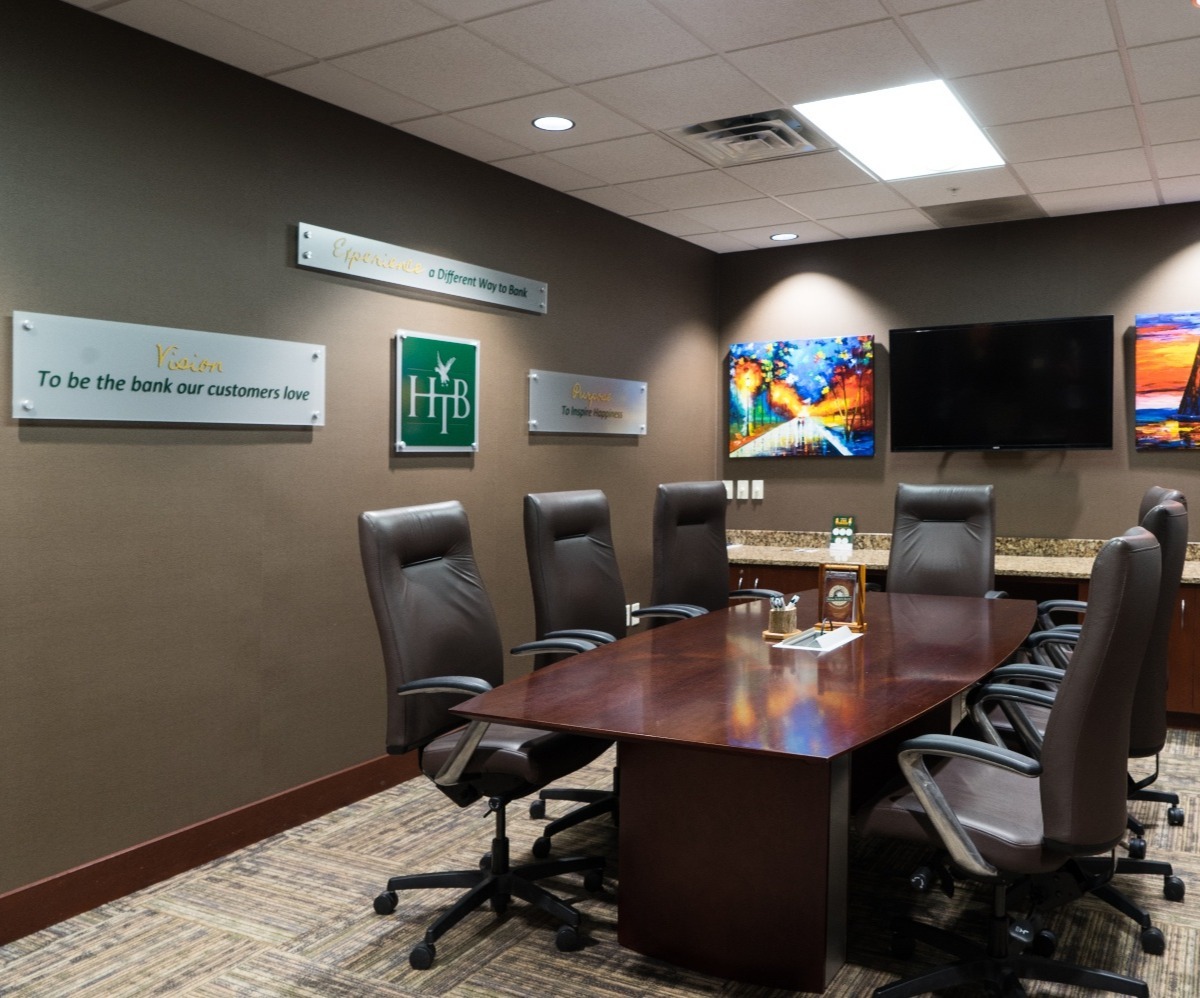 HTG Architects HomeTown Bank Private Conference Room Design | HTG ...