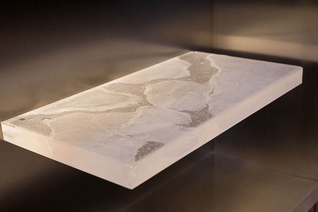 Iceberg Architectural Glass Partition | Nathan Allan Glass Studios Inc.