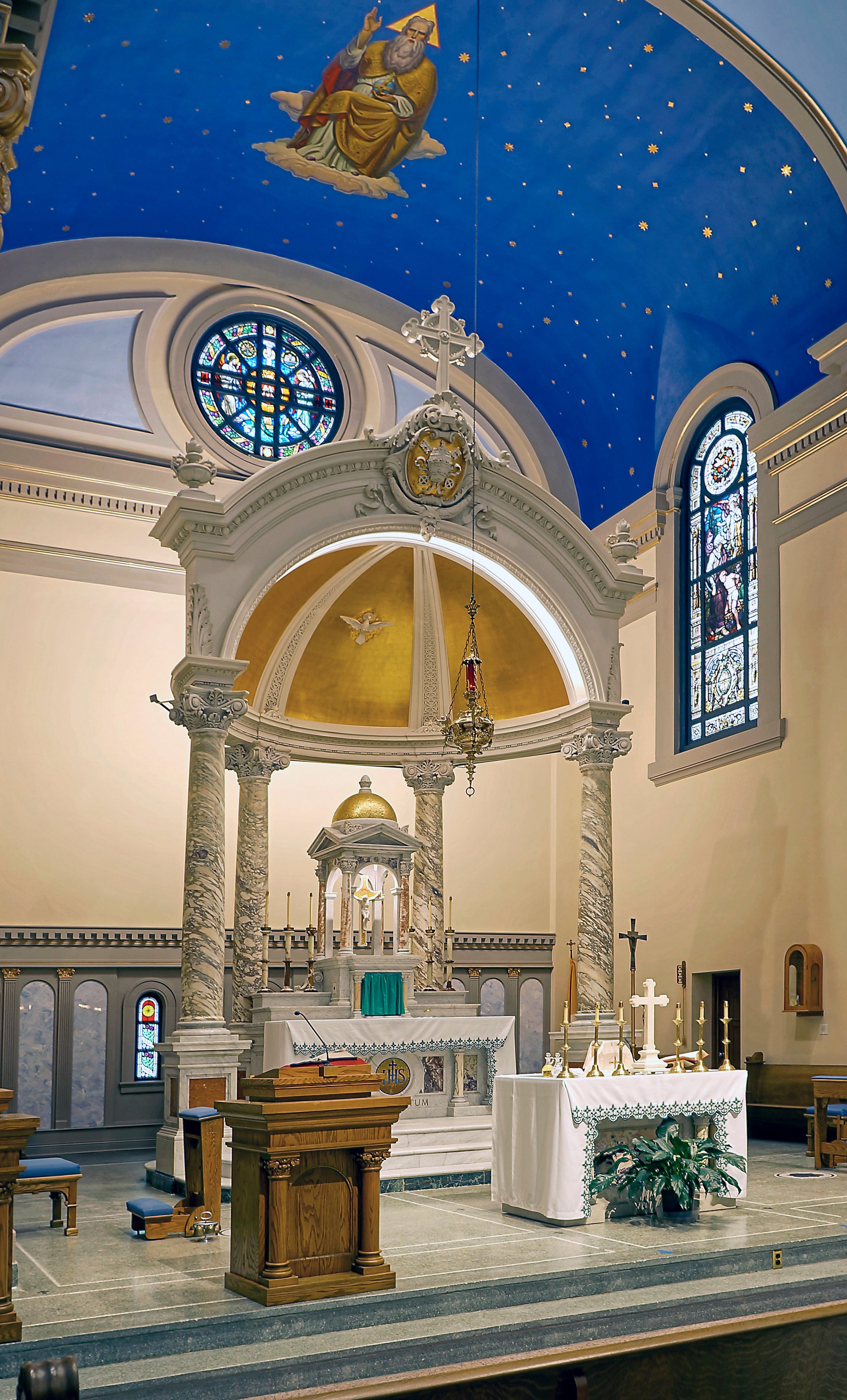 Immaculate Conception Altar JTH Lighting Alliance Charles City Iowa ...
