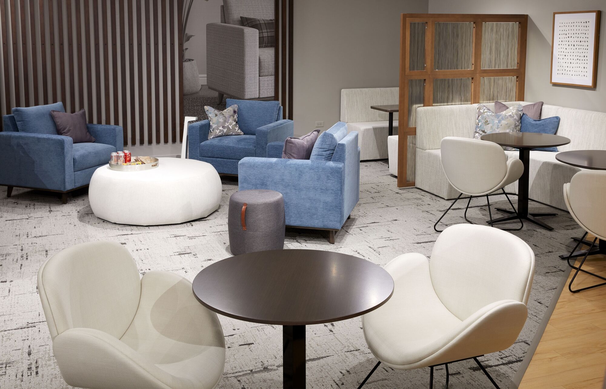 Indiana Furniture Neocon Chicago 2022 Open Office Lounge plush cushion ...