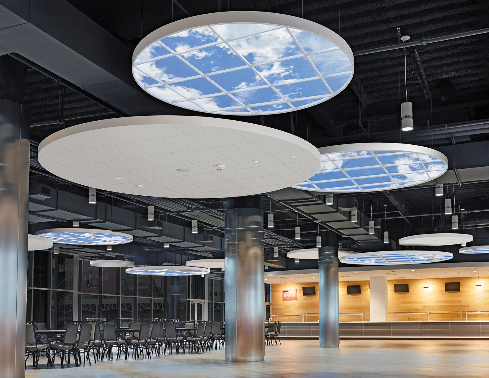 INFINITY SkyCeilings - Sports Stadium Lounge | Sky Factory, Inc.