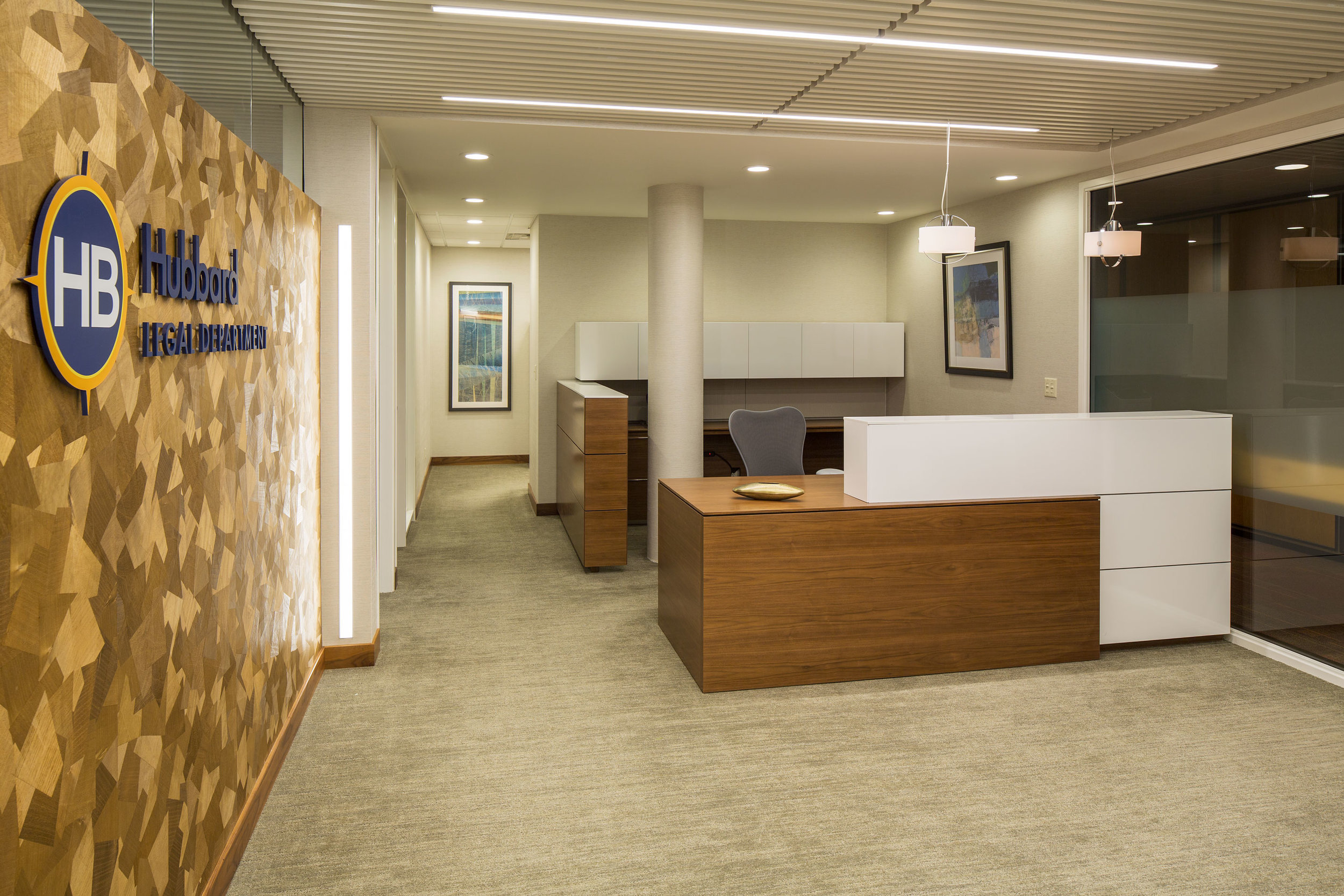 inunison design hubbard broadcasting legal department reception entry ...