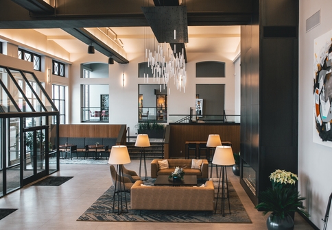 inunison design international market square seating in front of large ...