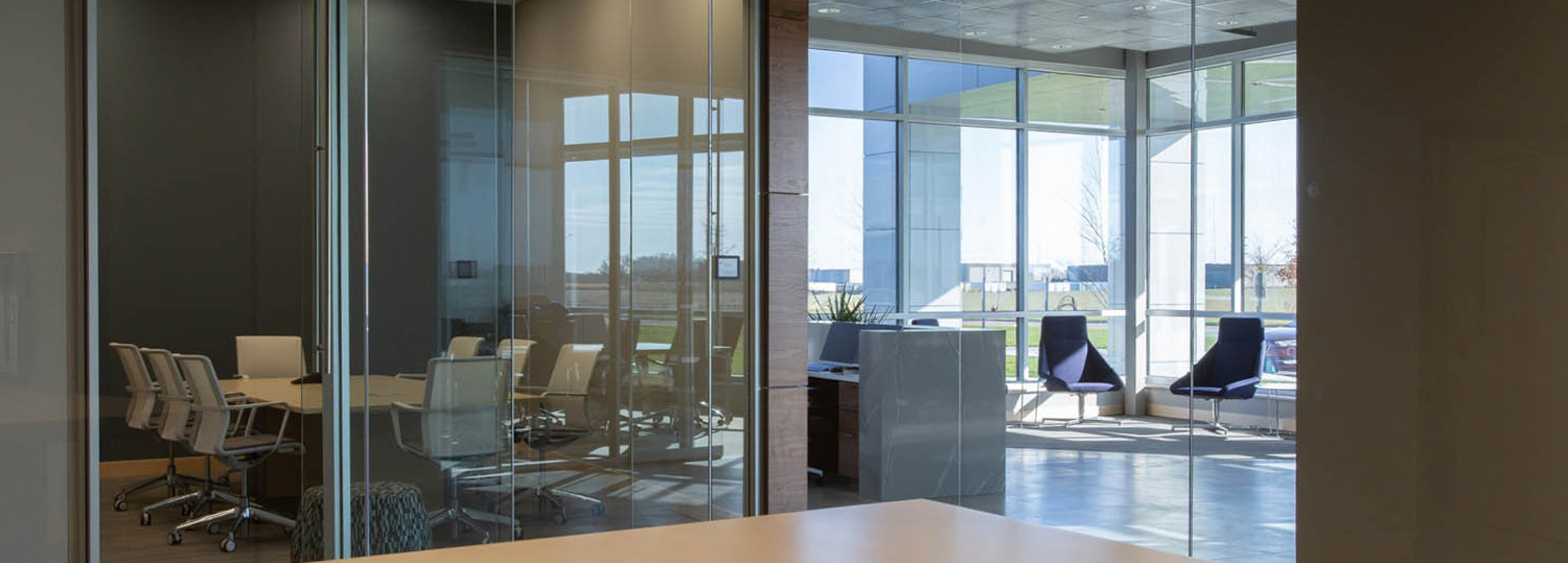 iSpace Environments Blue Star Power Systems Office Interior Design Mankato Minnesota Glass Doors ...