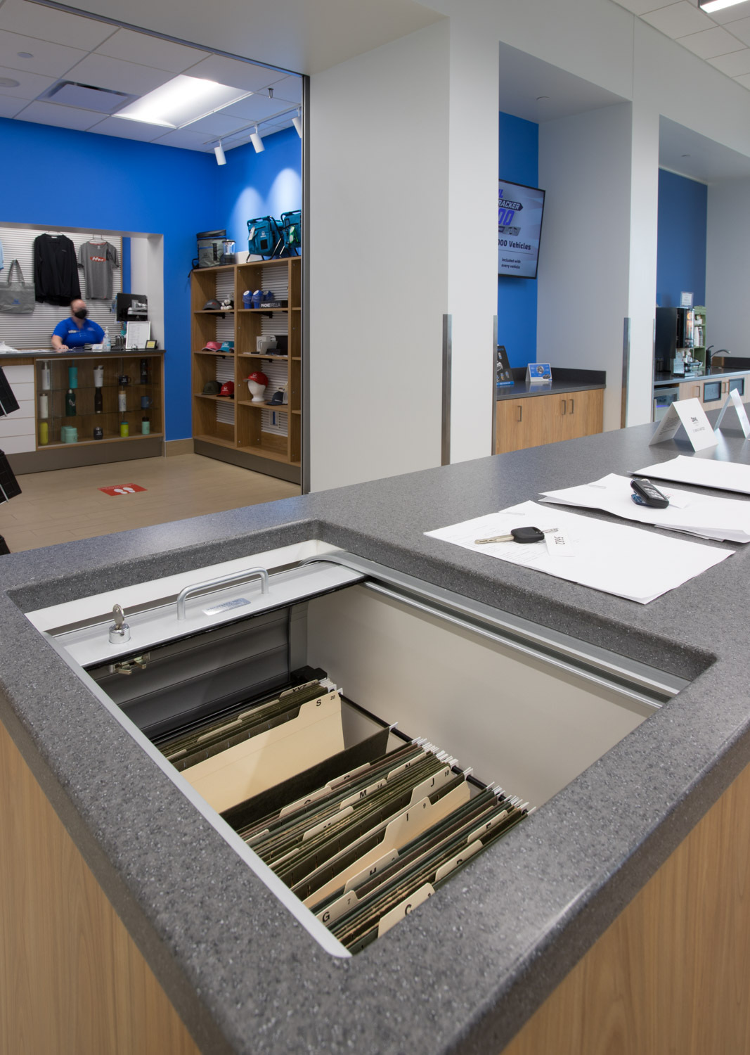 iSpace Environments Dahl Honda Car Dealership Interior Filing System ...