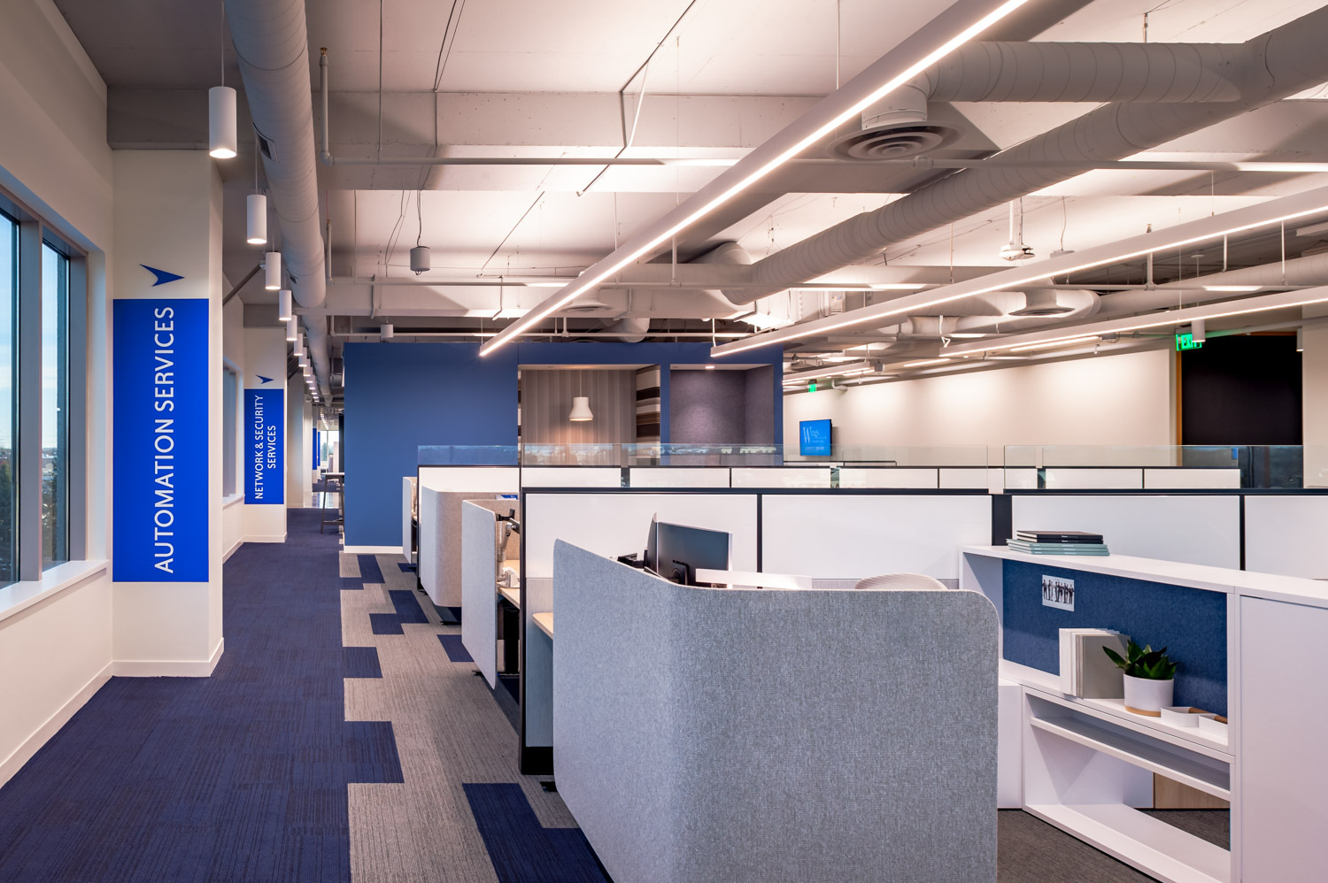 iSpace Environments Wings Financial Apple Valley Open Office Cubicle ...