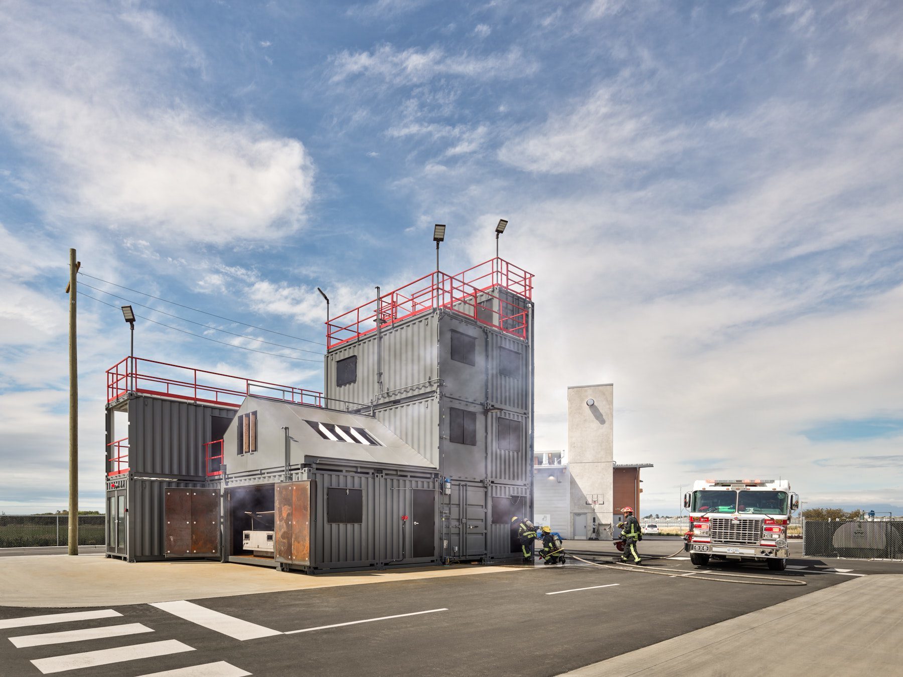 Johnston Davidson Architecture and Design Fire Station Exterior Burn ...