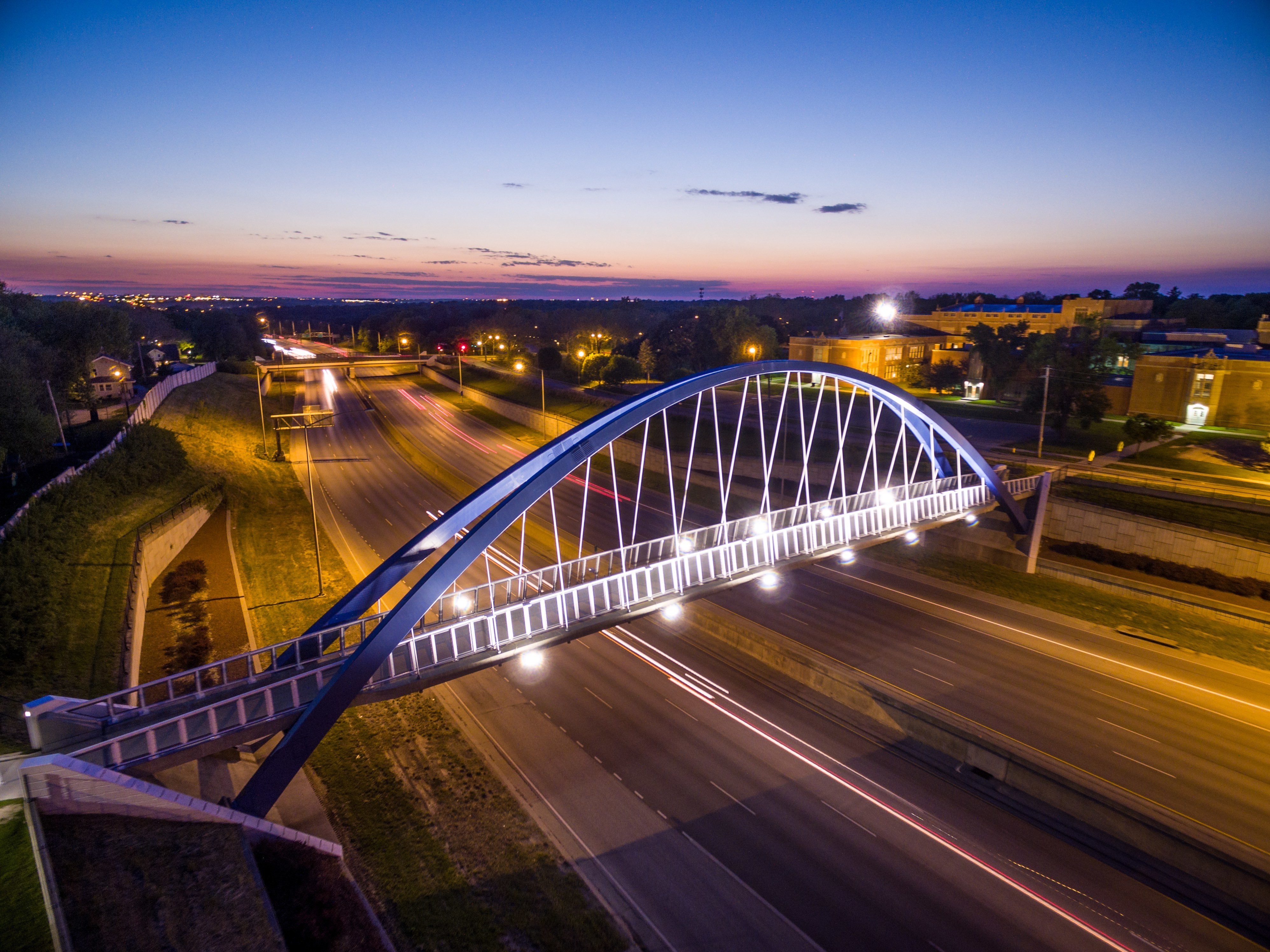 JTH Lighting Bridge Exterior Des Moines Iowa | JTH Lighting Alliance