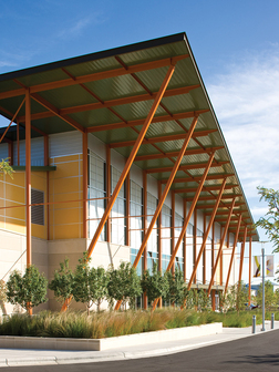 Kalwall faith chapel wall system exterior awning | Kalwall® Corporation