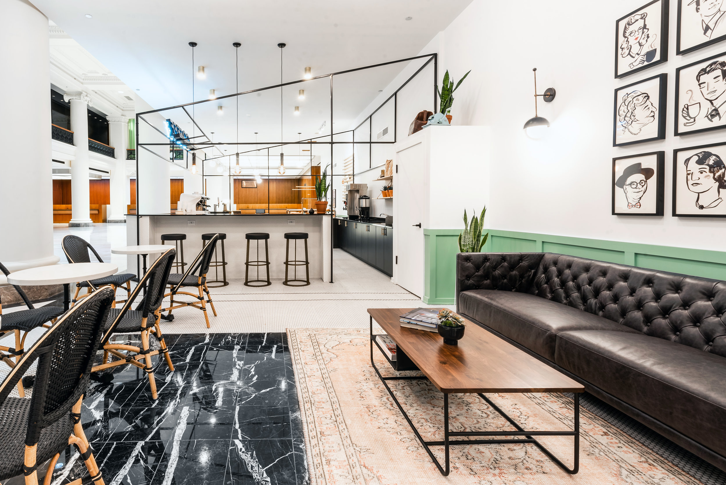 Kim Lewis Designs Cafe Design Tellers Coffee Stand Design Chicago ...