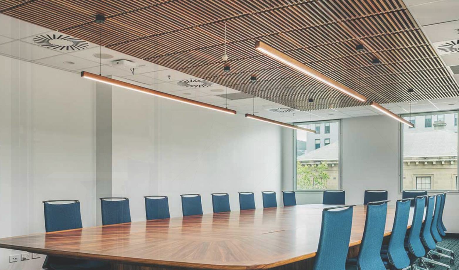 Lands Building Acoustic Project | ecoustic Timber Ceiling Blades ...