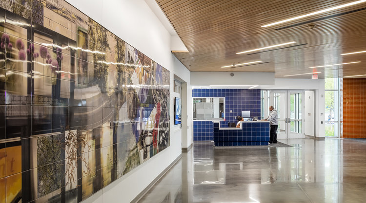 Large lobby wall decorations and inspiration | Cermak Rhoades Architects