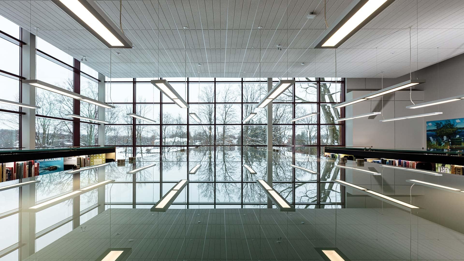 library space public acuity brands hanging lighting | Acuity Brands