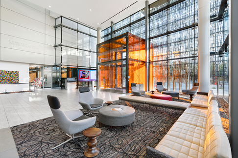 Lobby Design, Lobby Furniture, Glass Design | Giroux Glass Inc.