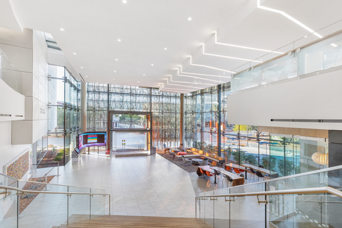 Glass Windows, Lobby Design, Lobby Seating | Giroux Glass Inc.