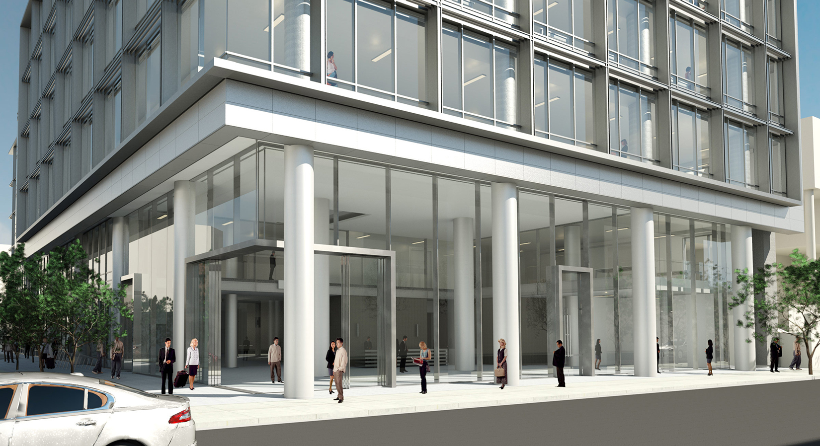 LOBBY-INTERIOR-GLASS-MULL sml | Heller Manus Architects