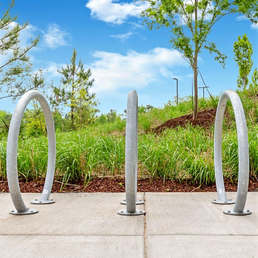 Madrax Round Orion Bike Rack Design Close Up | Madrax Bike Racks