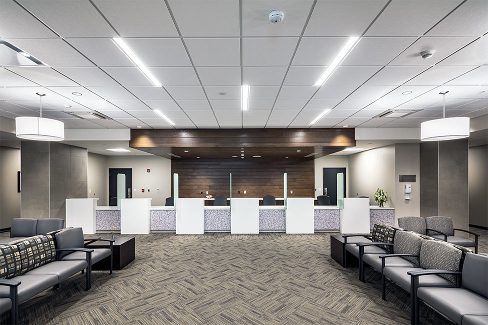 medical center reception | Shive-Hattery