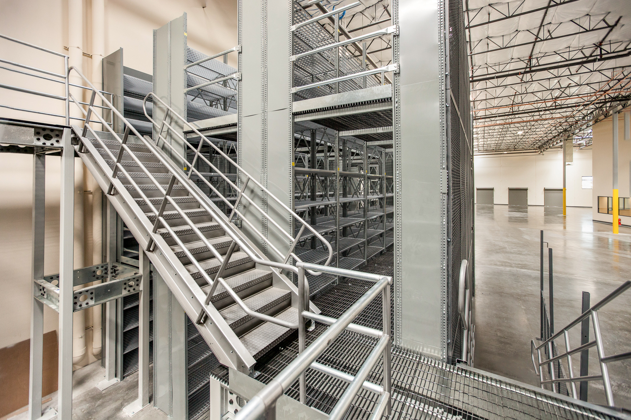 Work Platforms (mezzanines) and Stair Systems | Western Pacific Storage ...