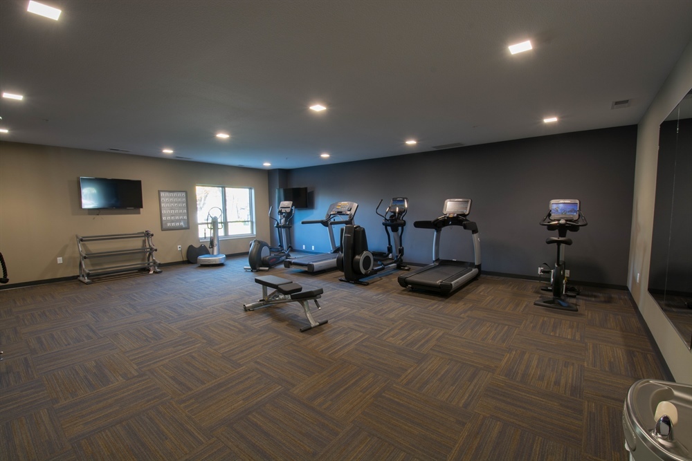 MIller M2 Lofts workout room | Miller Architects and Builders