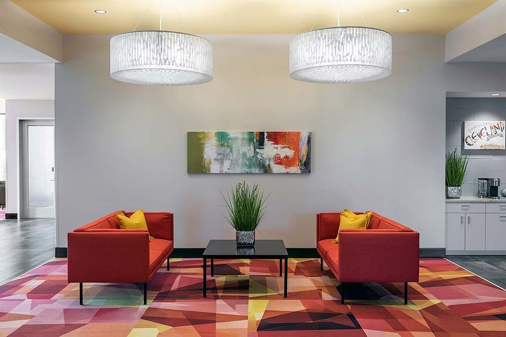 Milliken 121 Larchmere Apartment Complex Interior Lobby Seating Area ...