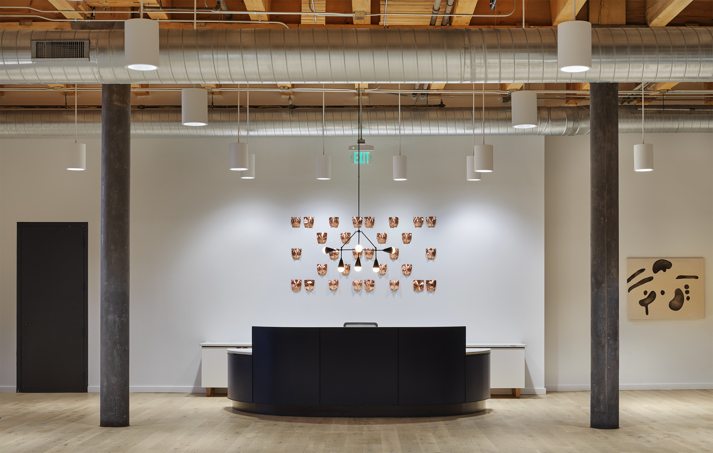Mission Construction Kickernick Building Modern Reception Chandelier ...
