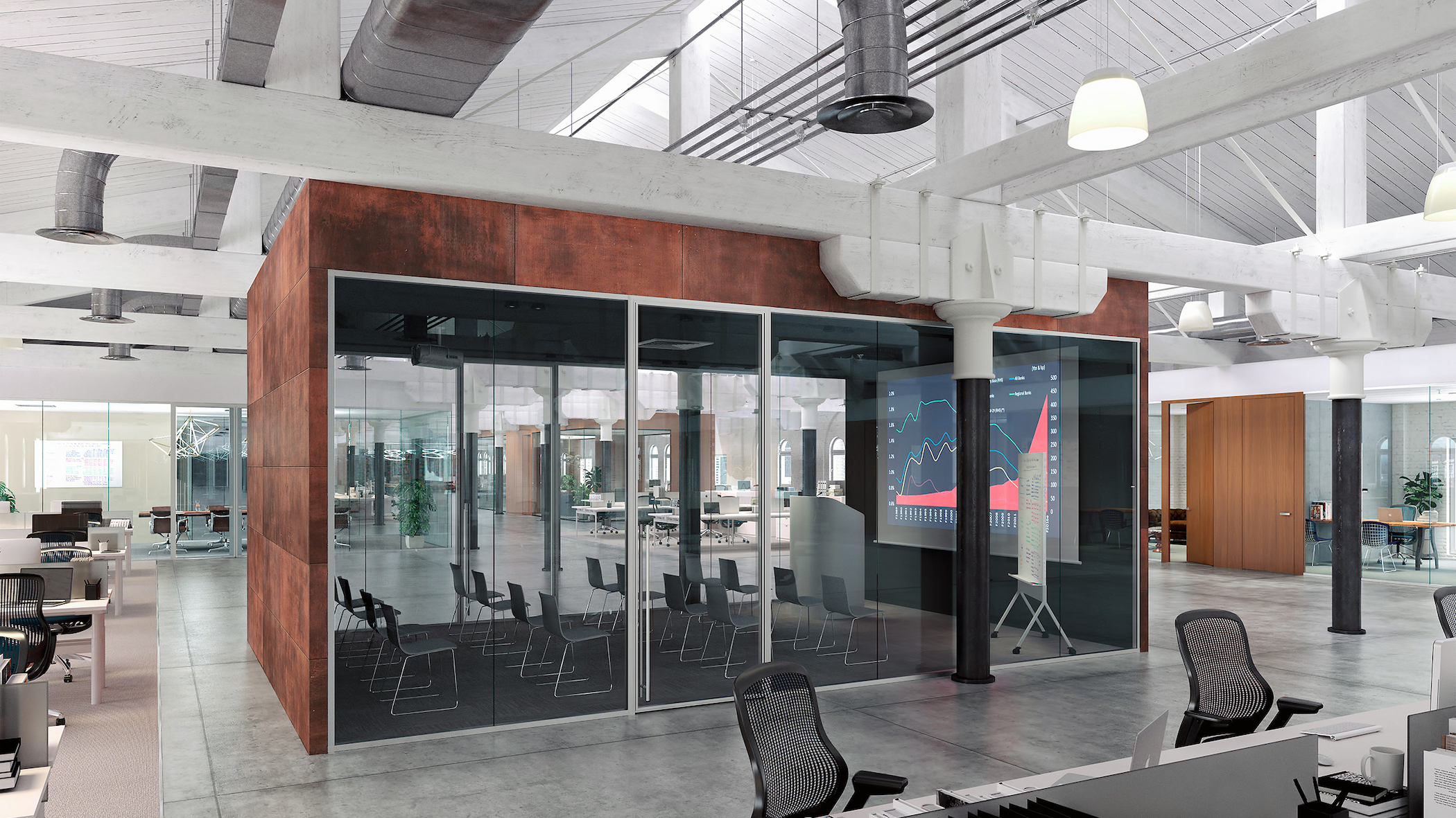 Modernus Lama Glass System Office Space Design | Modernus