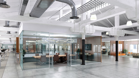 Modernus Lama Glass System Office Space Design | Modernus