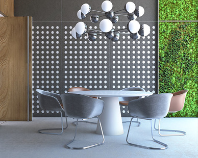 Office Acoustic Wall with Pattern Design