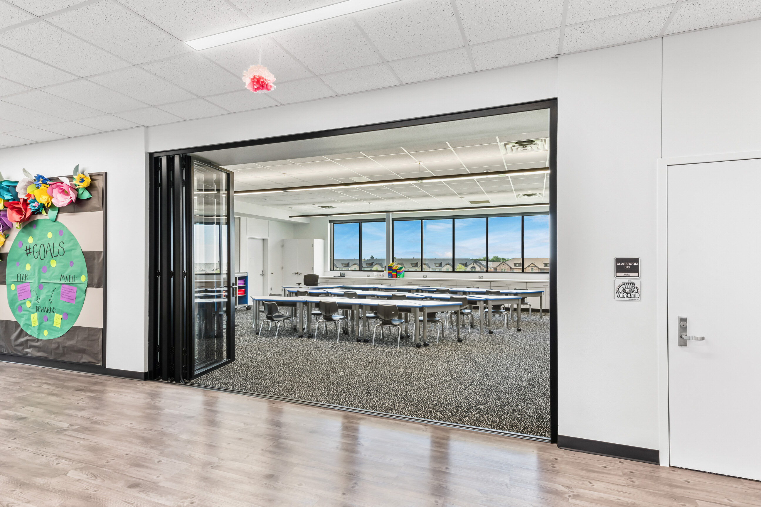 NanaWall Lubbock East Elementary Classroom Entry Folding and Sliding ...