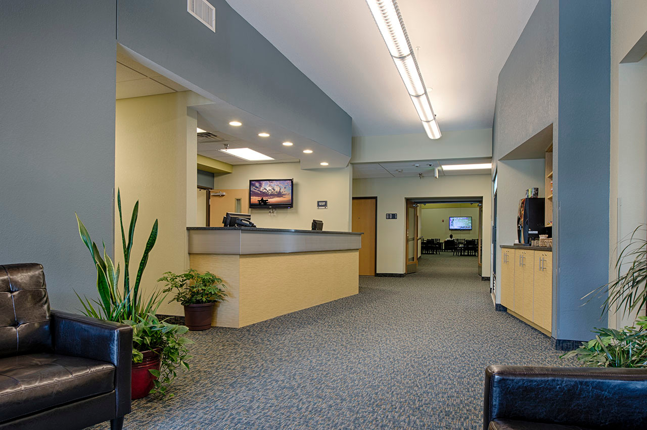 Nor-son commercial construction Coal Country Inn reception desk | Nor ...