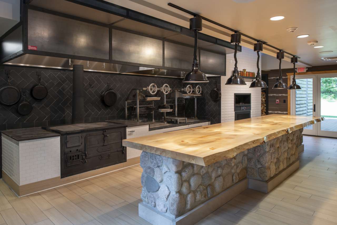 Nor-Son Construction Rustic Live edge kitchen island | Nor-Son Construction