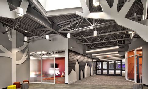 NorthCross Lutheran Church Station 19 church lounge | Station 19 Architects