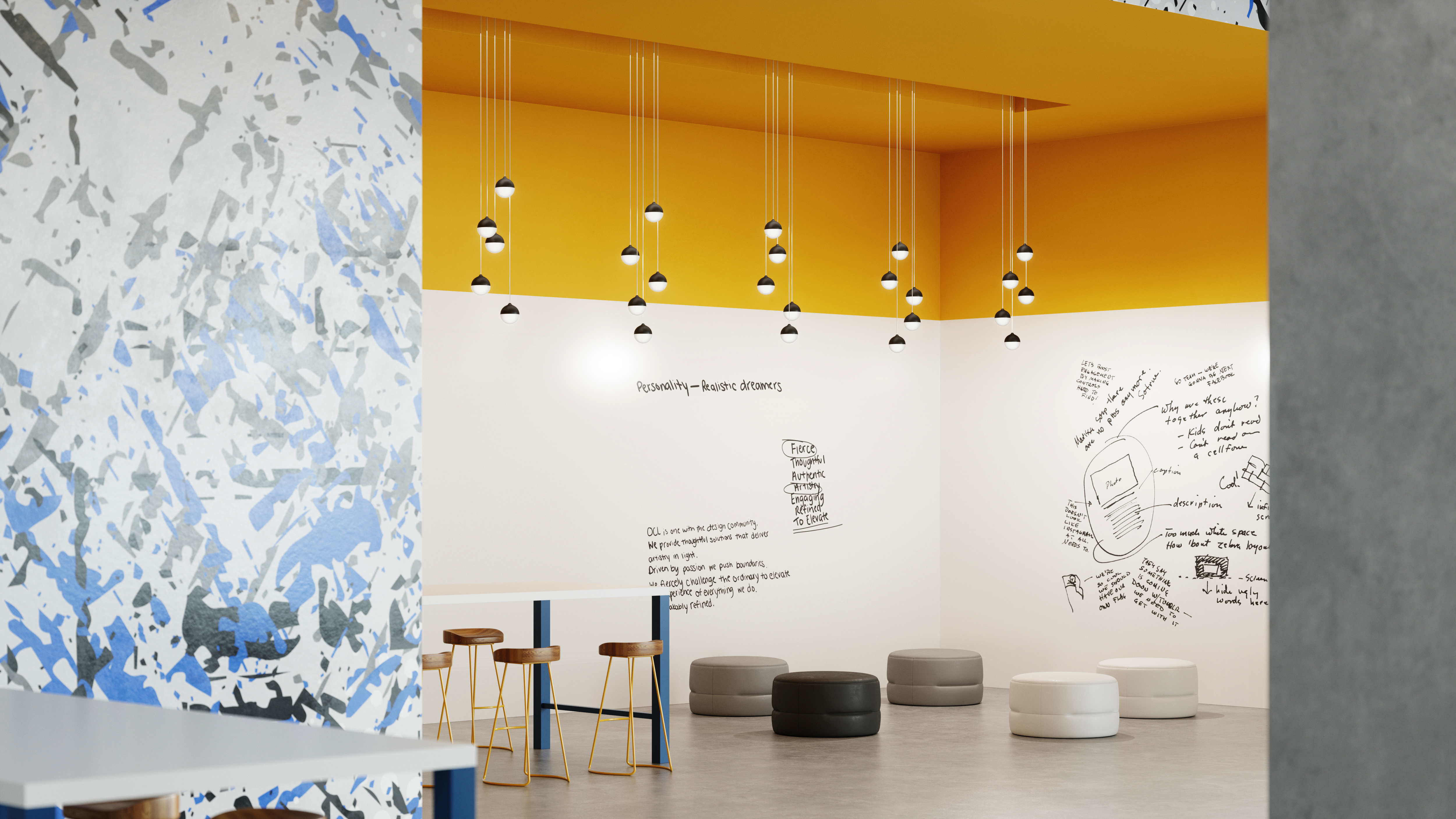 OCL Architectural Lighting Glowball™️ Cluster Pendant Common Area ...