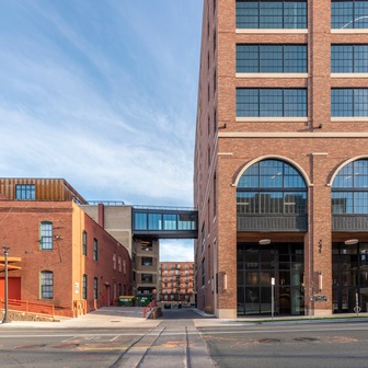 Arched Office Building Window Design | DJR Architecture