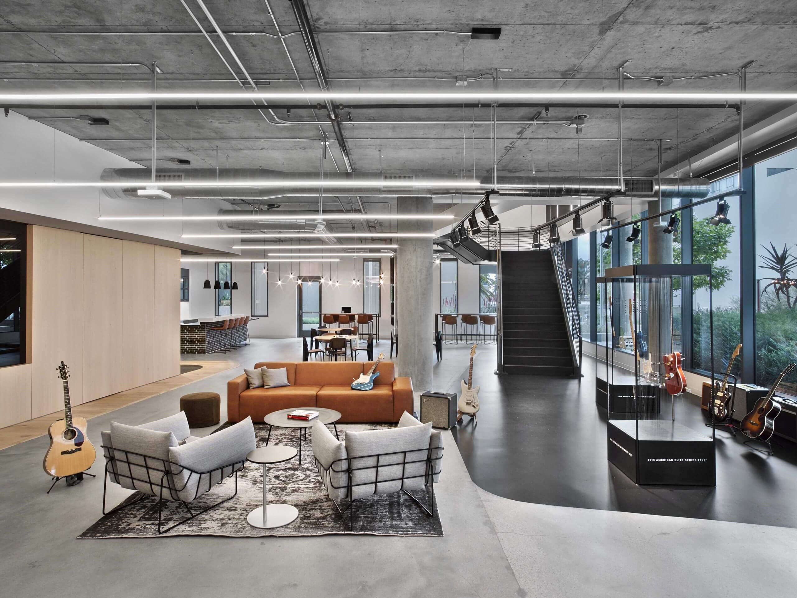 Office lounge with soft seating | Rapt Studio