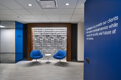 office space design lobby | TZS Design