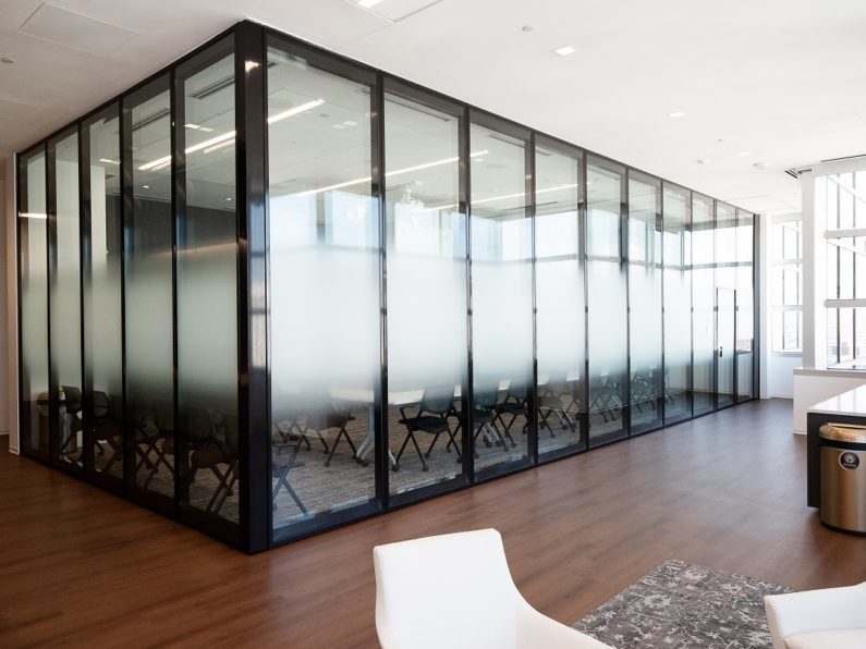 Office space design moveable glass walls | Powers Products Co.
